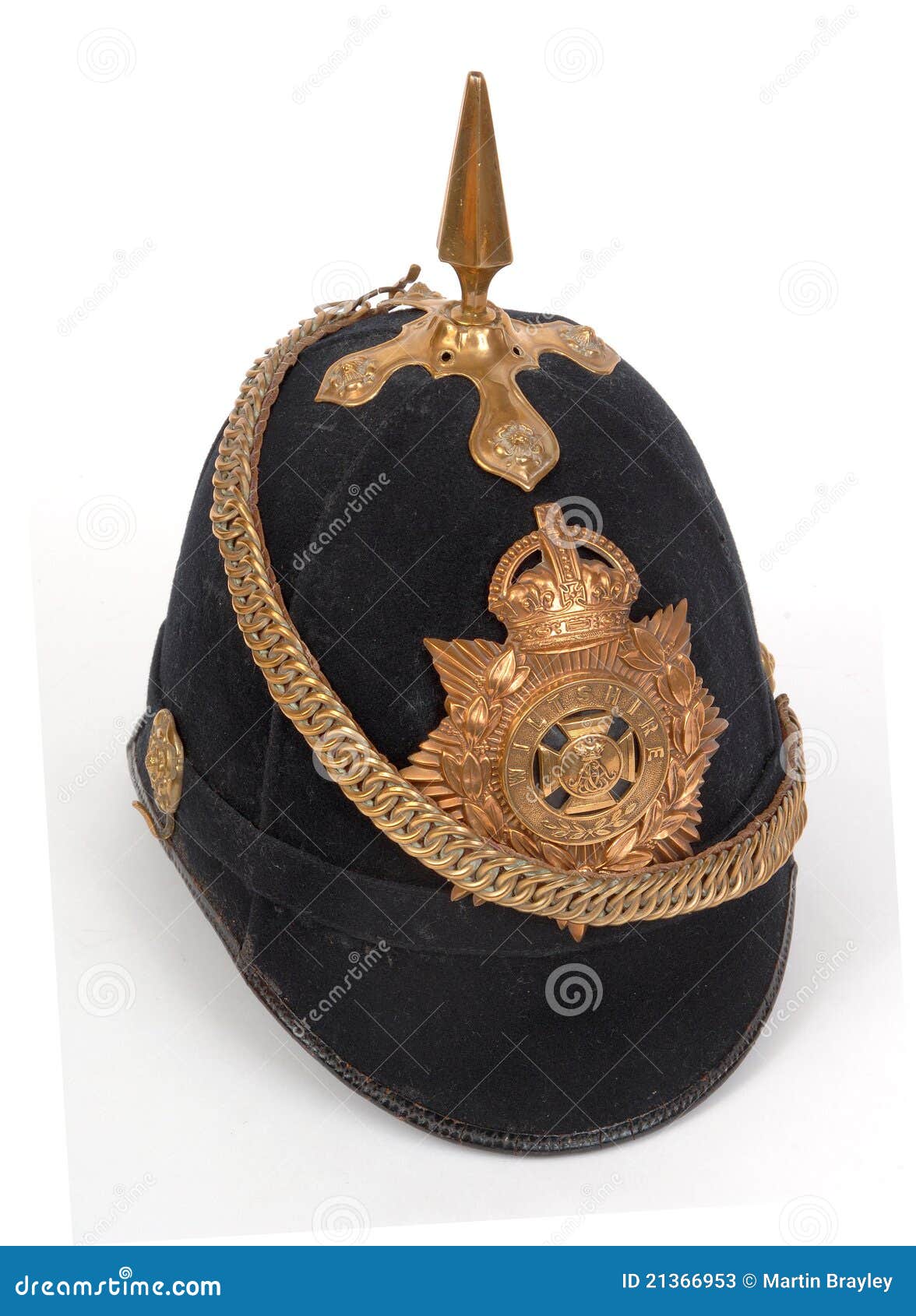 WW1 Ornate British Military Helmet Stock Image - Image of headgear ...