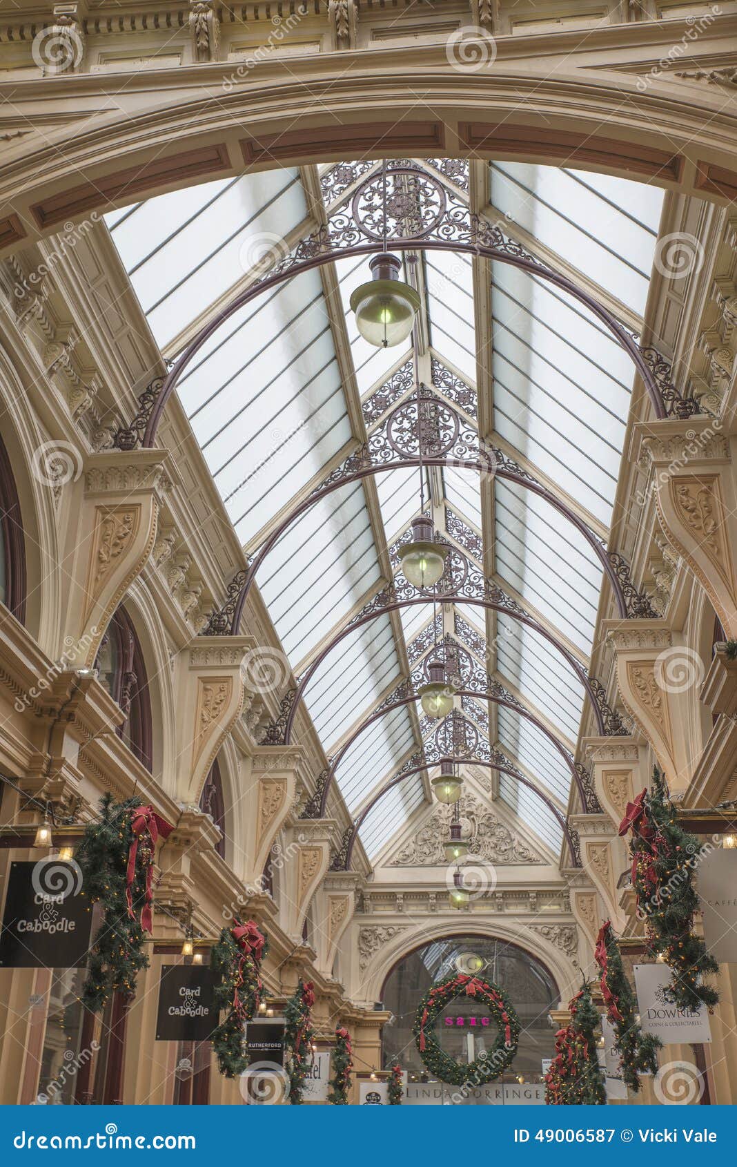 Ornate Ceiling, Block Arcade, Melbourne, Australia. Editorial ...