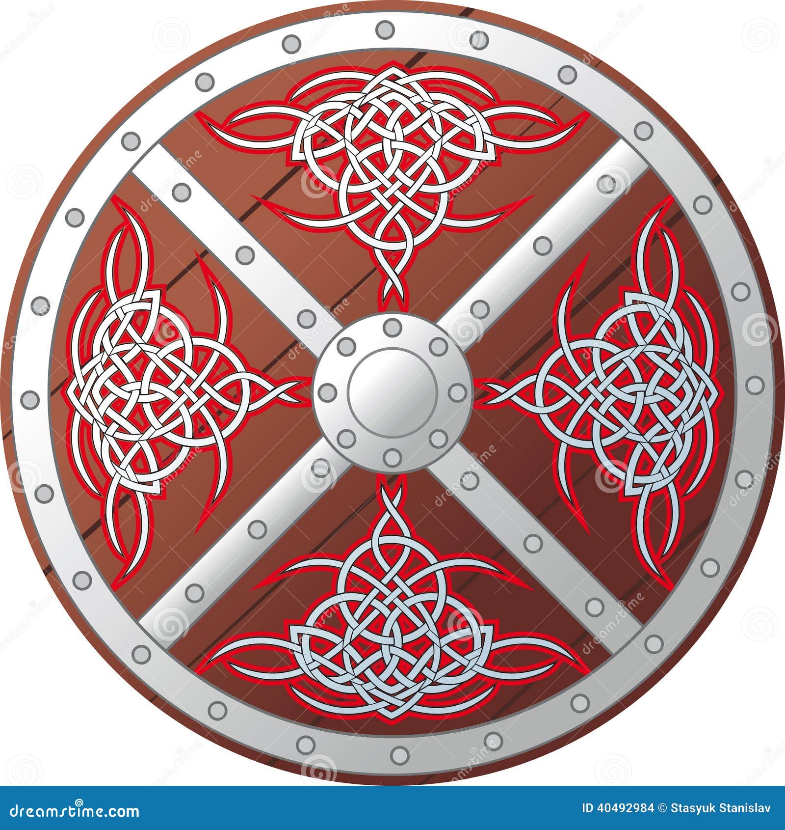 Ornate Celtic Seamless Vector Border Design. Modern Stylized Floral ...