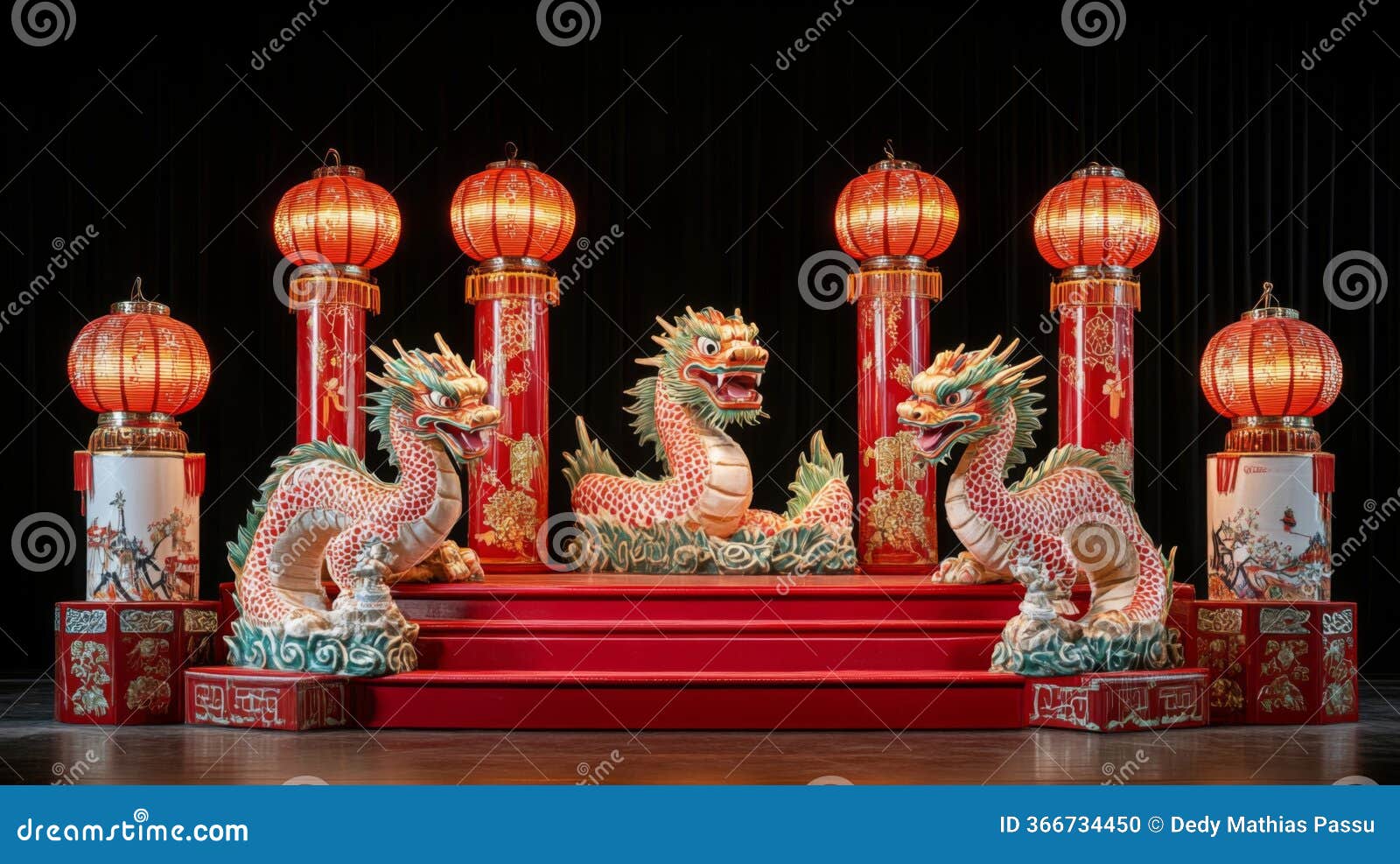Chinese Dragons Illustration | CartoonDealer.com #267342397