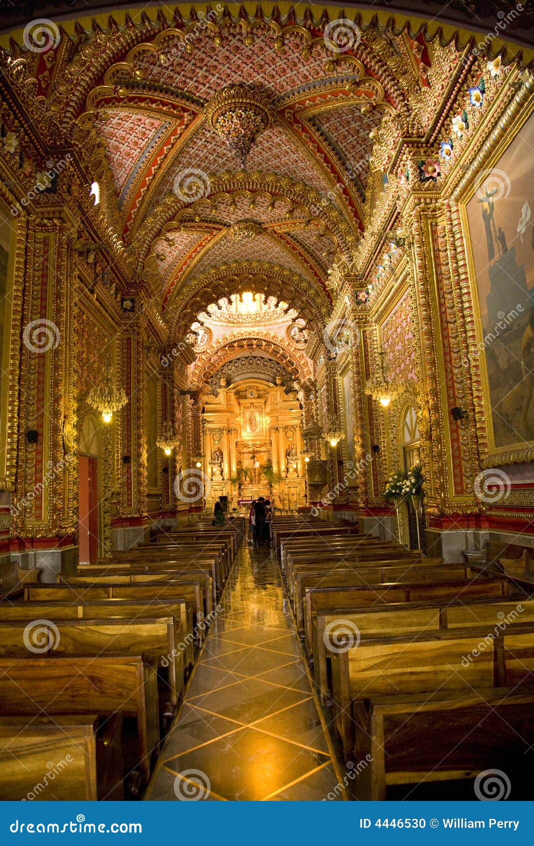Ornate church interior stock photo. Image of artwork, historic - 4446530