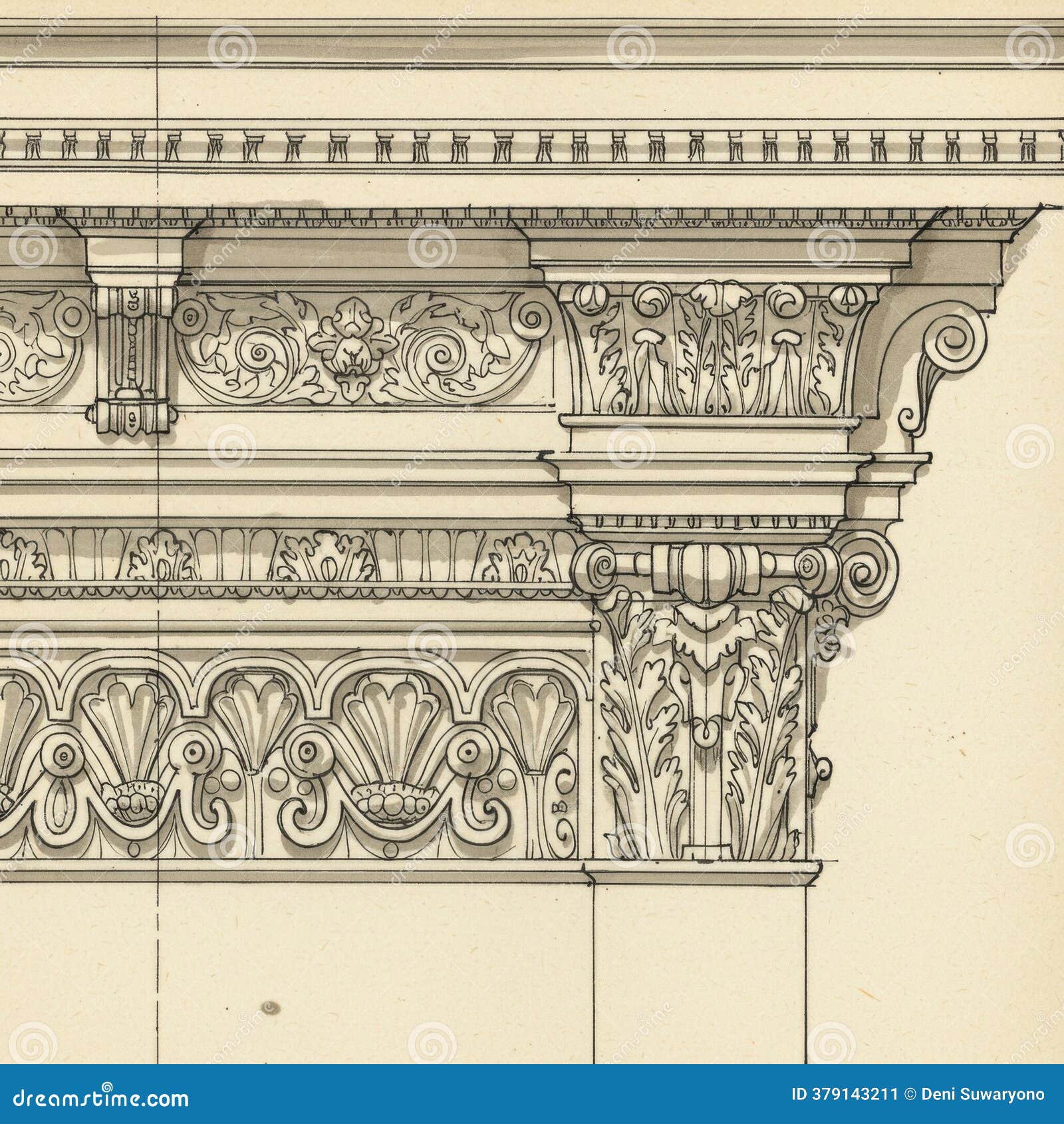 Capital Molding Vector Illustration Clip Art | CartoonDealer.com #175840681