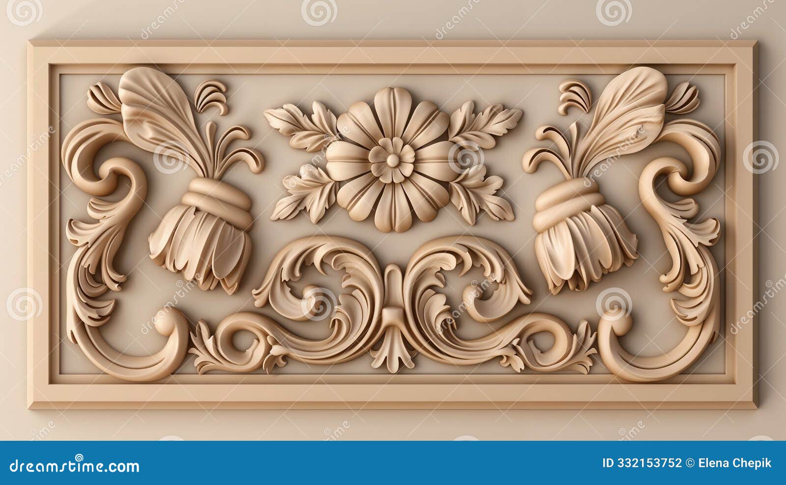 Ornate Classical Bas-Relief. a Stunning Array of Bas-relief Elements ...