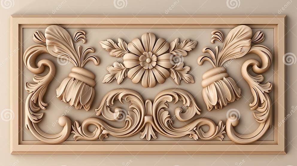 Ornate Classical Bas-Relief. a Stunning Array of Bas-relief Elements ...