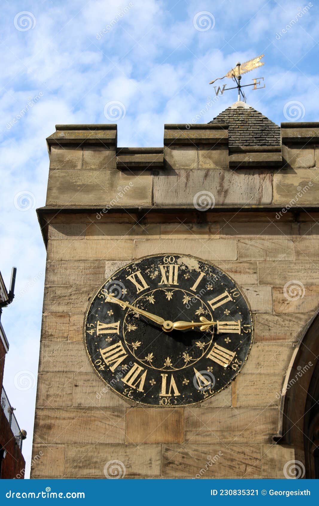 Ornate Clock on Wall of Spurriergate Centre York Editorial Photo ...