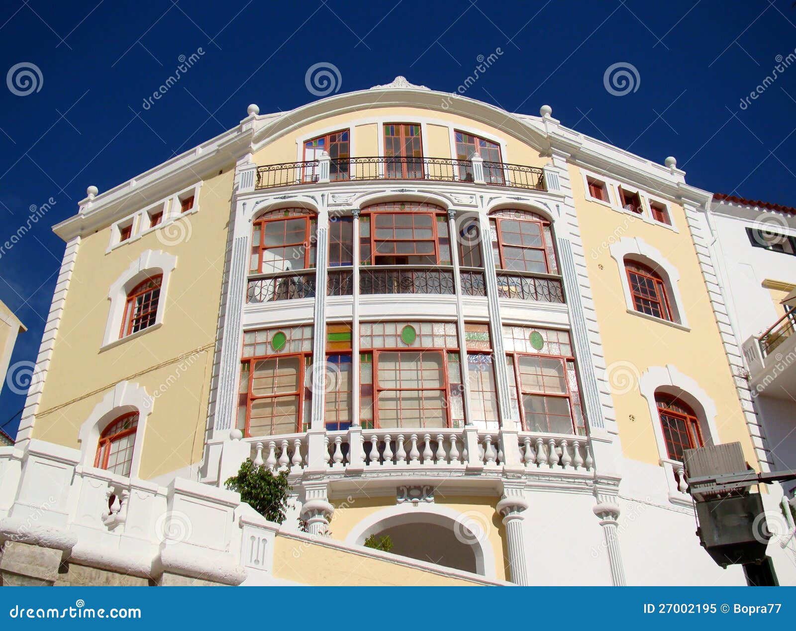 Ornate and Colorful House in the Center of Mahon Stock Image - Image of ...