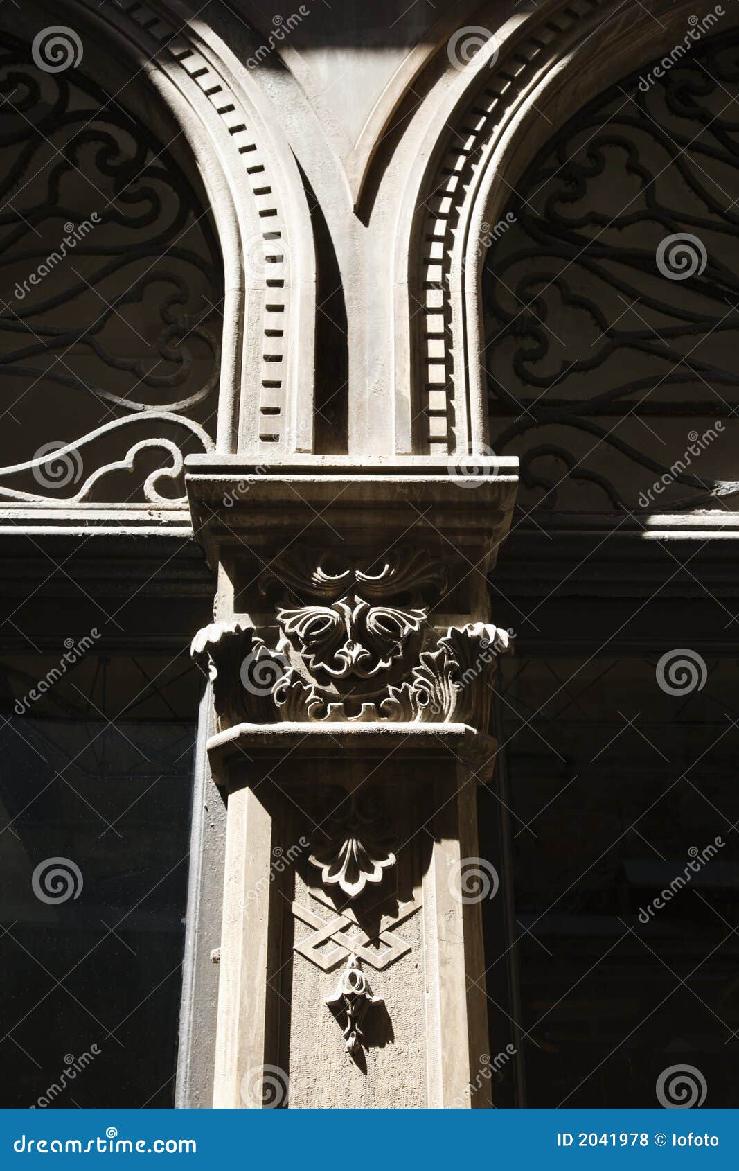 Ornate Column in Venice, Italy. Stock Photo - Image of color ...
