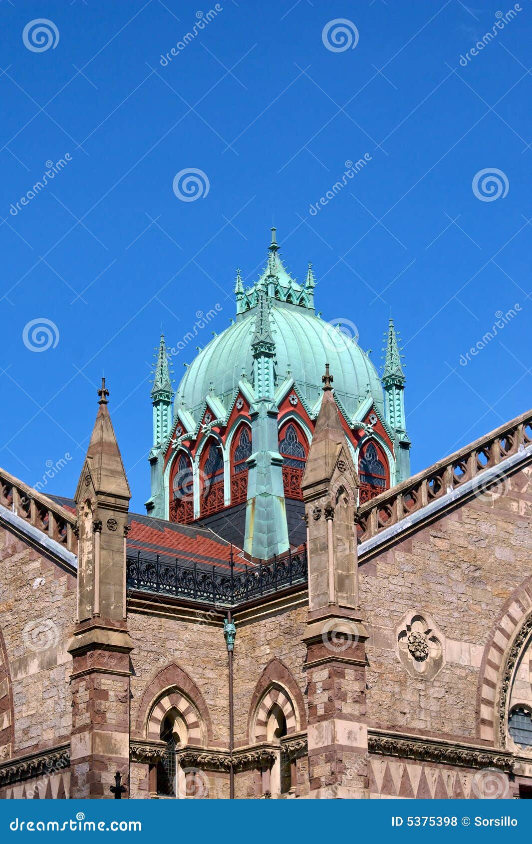 Ornate copper dome stock photo. Image of brick, south - 5375398