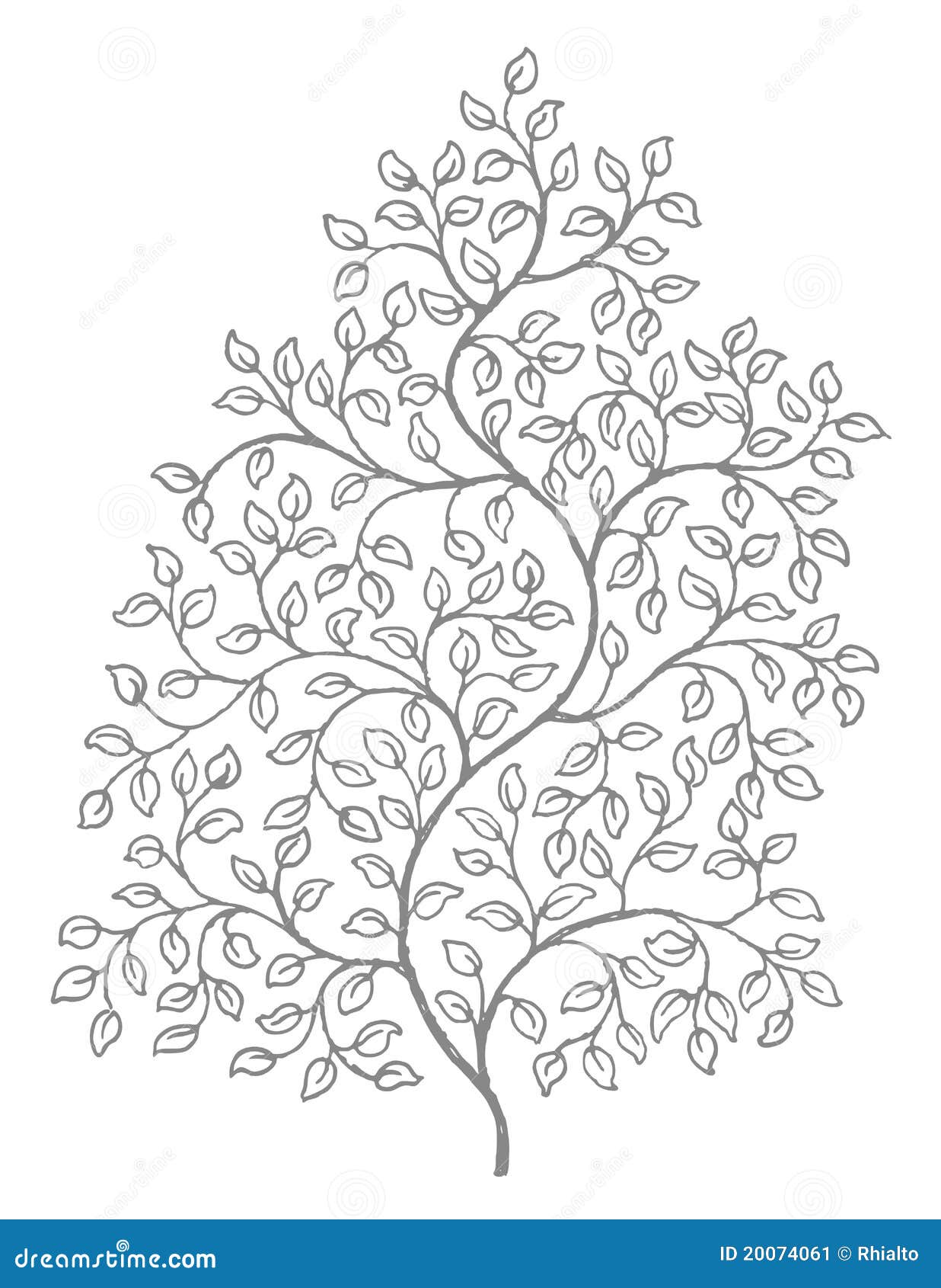 Ornate, Elegant Curly Vines Illustration Stock Vector - Illustration of ...