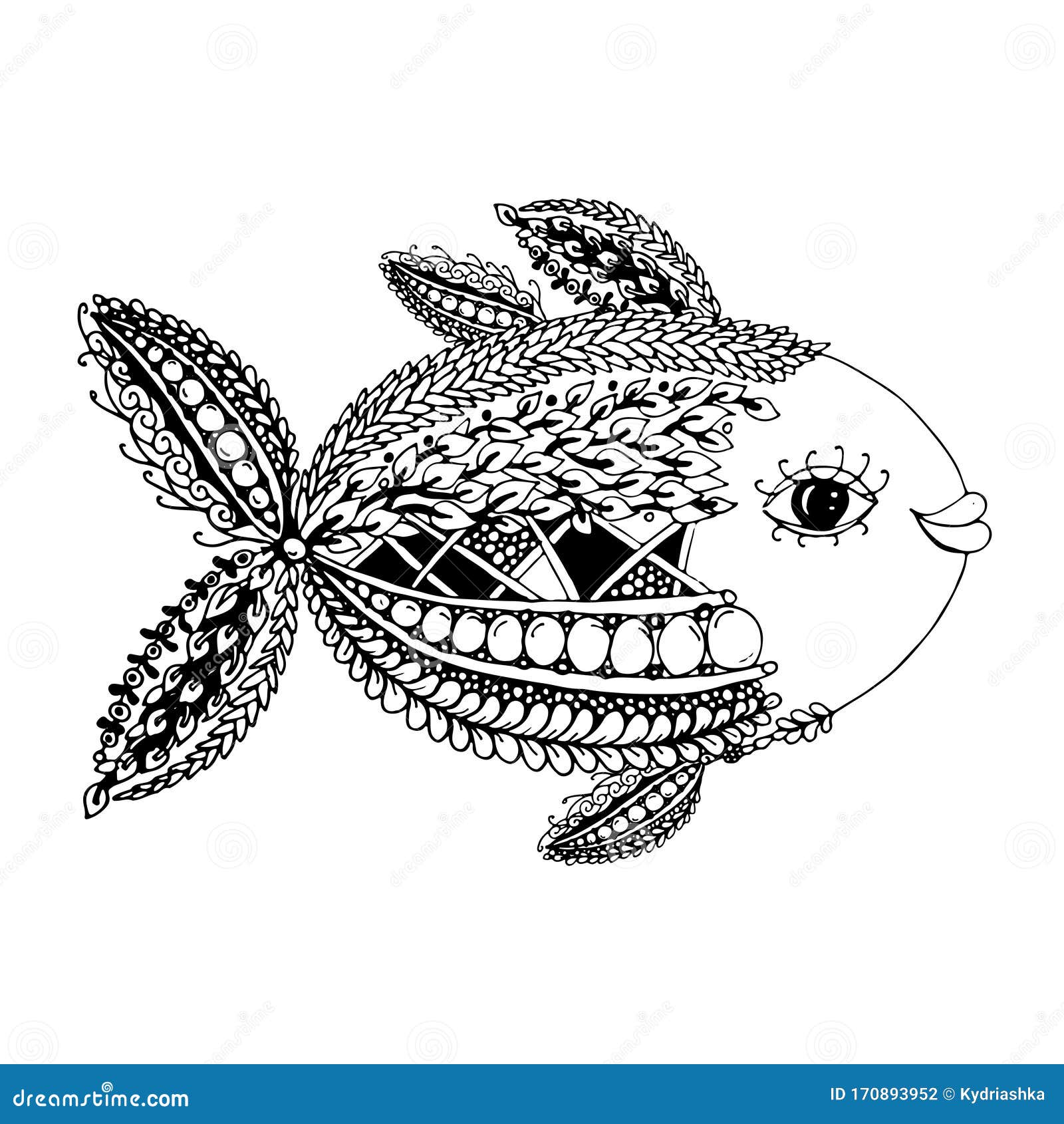 Koi Fish Zentangle Stock Photo | CartoonDealer.com #54656736