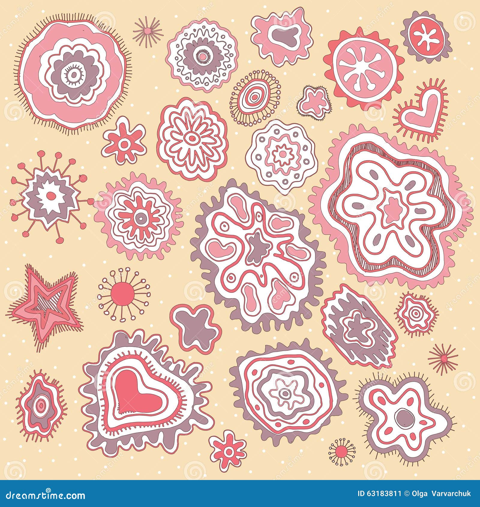 Ornate Floral Abstract Texture. Vector Drawing, Illustration Stock ...