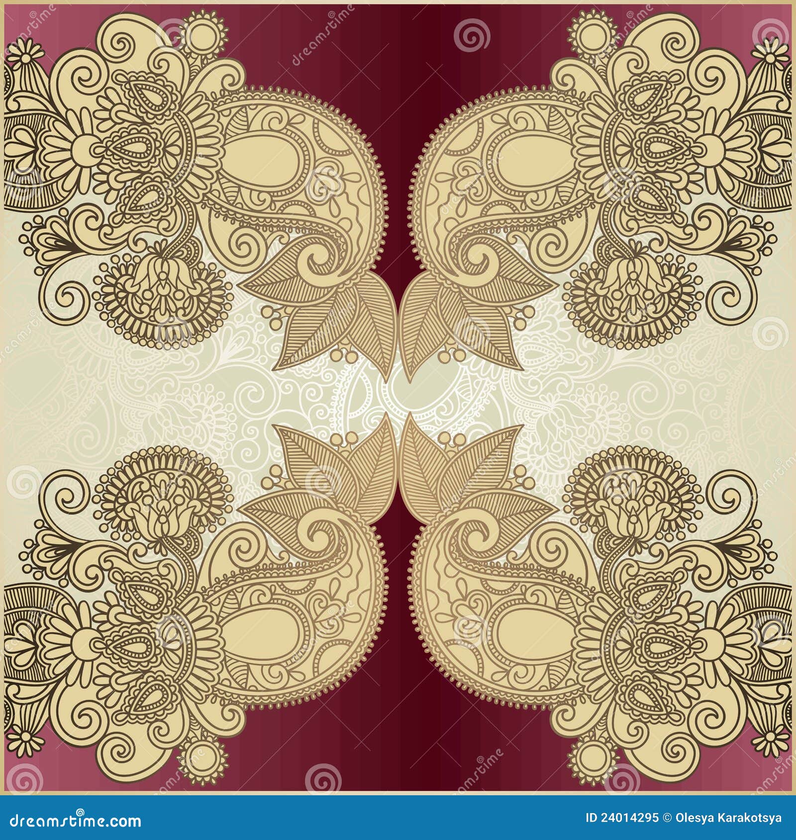 Ornate floral background stock vector. Illustration of graphic - 24014295