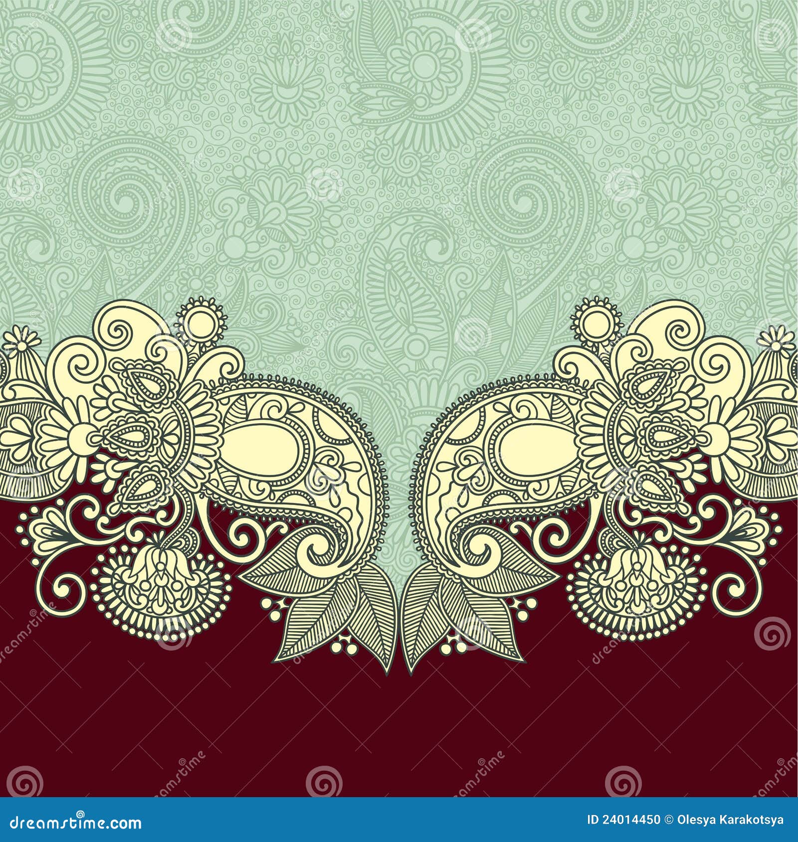 Ornate floral background stock vector. Illustration of floral - 24014450