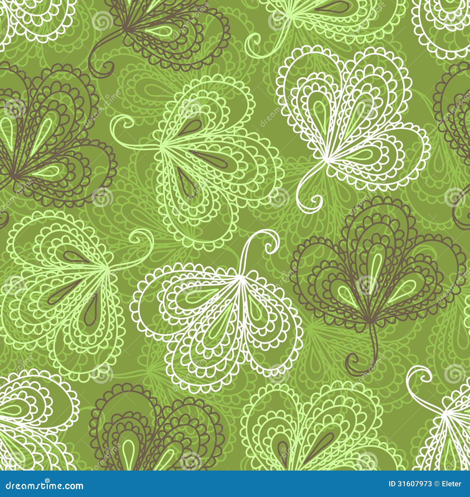 Ornate Floral Seamless Pattern Stock Vector - Illustration of flourish ...