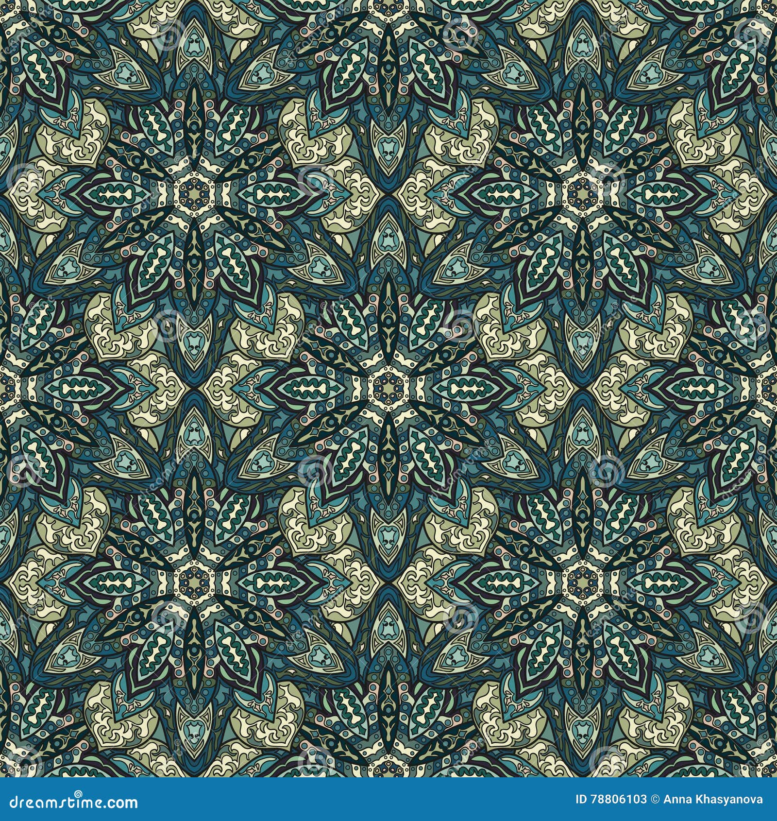 Ornate Floral Seamless Texture, Endless Pattern with Vintage Mandala ... Ornate Floral Seamless Texture, Endless Pattern with Vintage Mandala ...