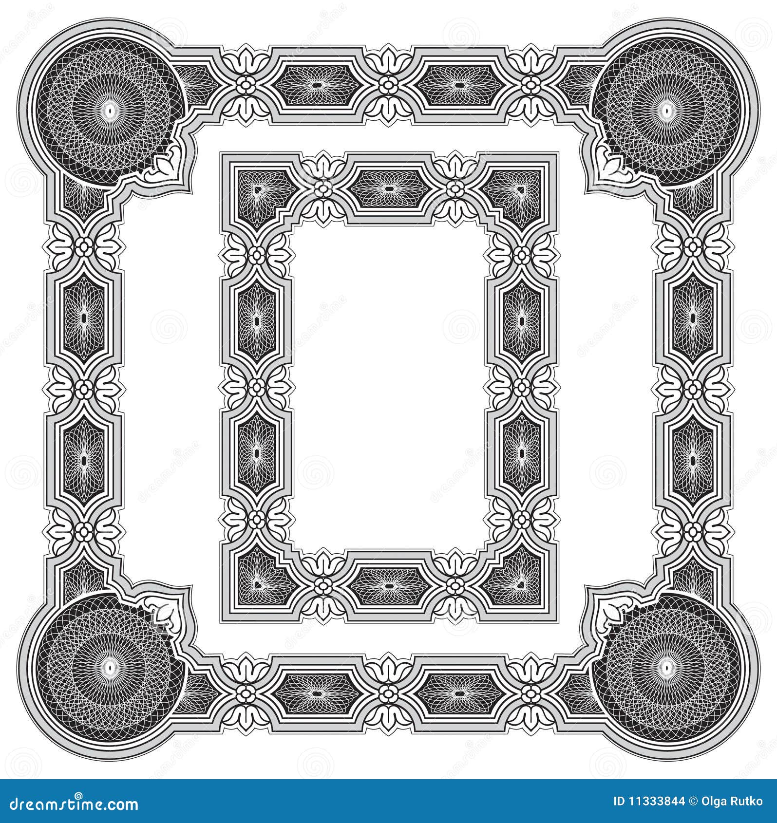 Ornate frame stock vector. Illustration of label, decoration - 11333844