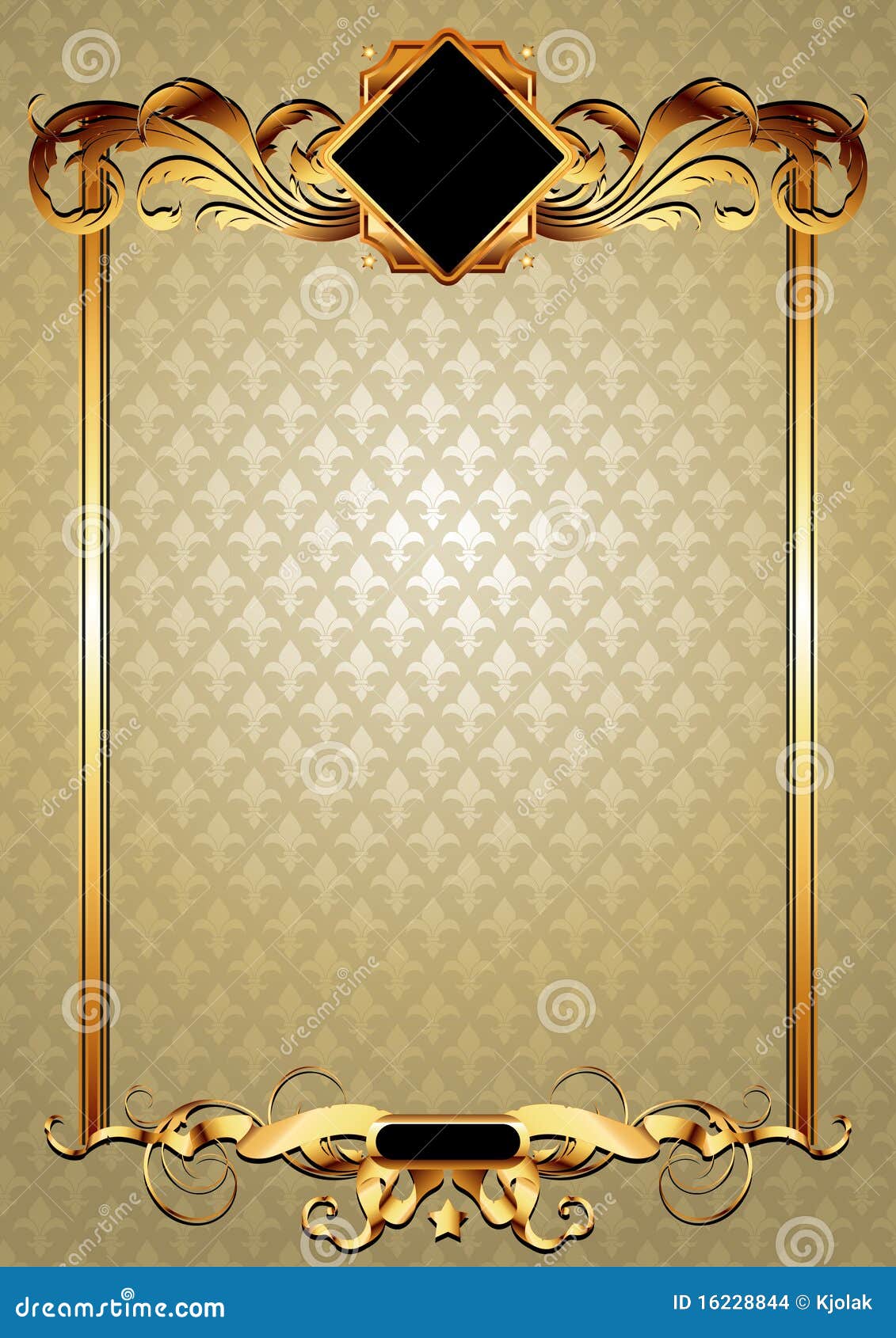 Ornate frame stock vector. Illustration of bookplate - 16228844