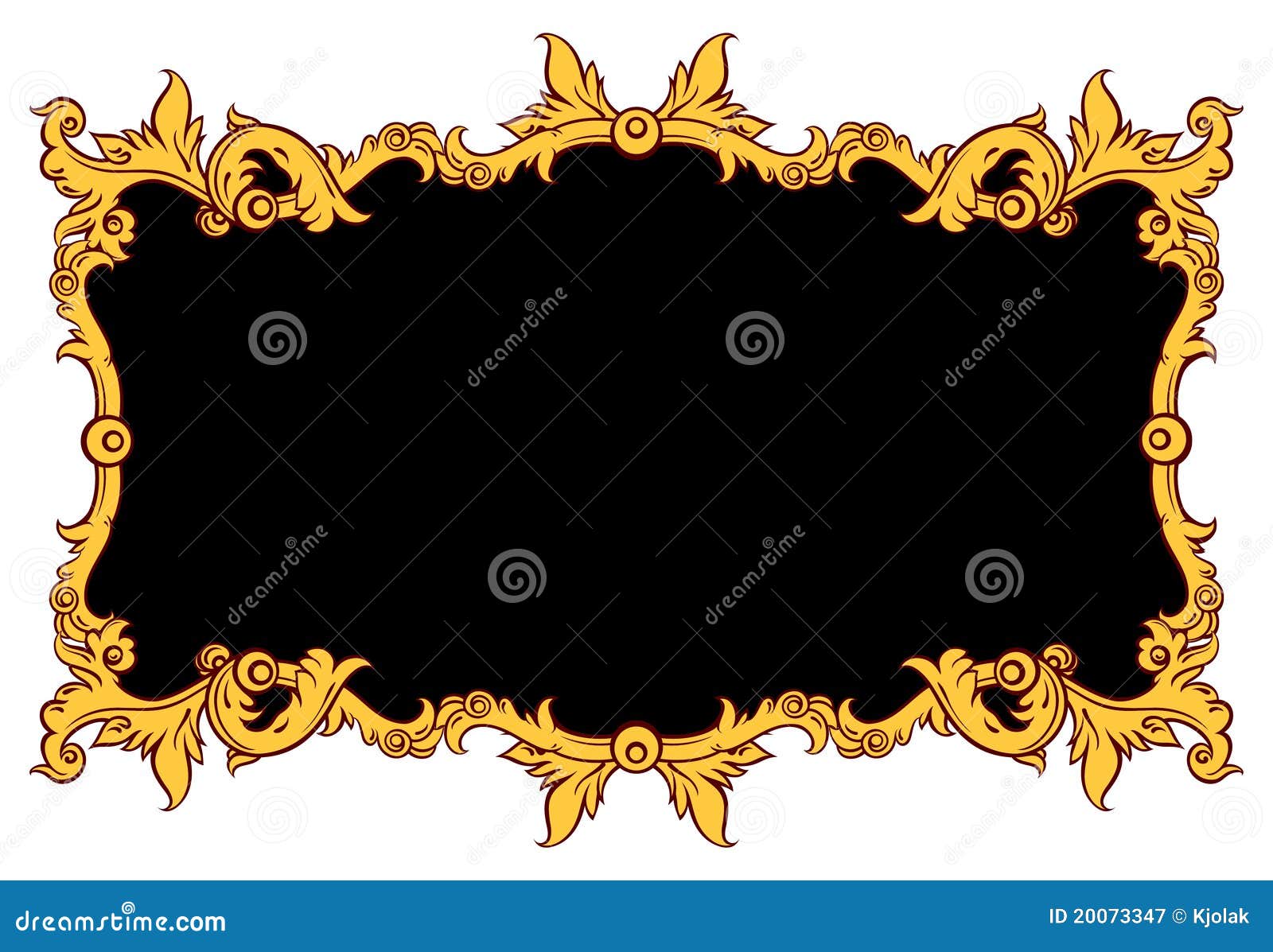 Ornate frame stock vector. Illustration of curl, elements - 20073347
