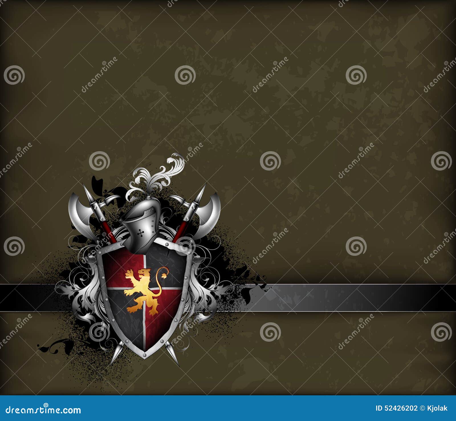 Halberds Shield And Crown Vector Illustration | CartoonDealer.com ...