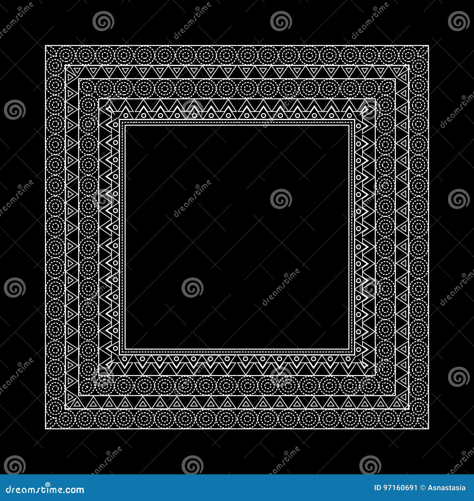 Ornate Frame and Borders Set Vector Stock Vector - Illustration of ...