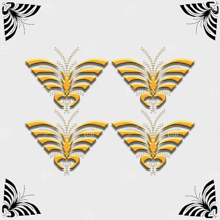 Ornate Frame, Corner and Can for Border in Shape Vector Illustration ...