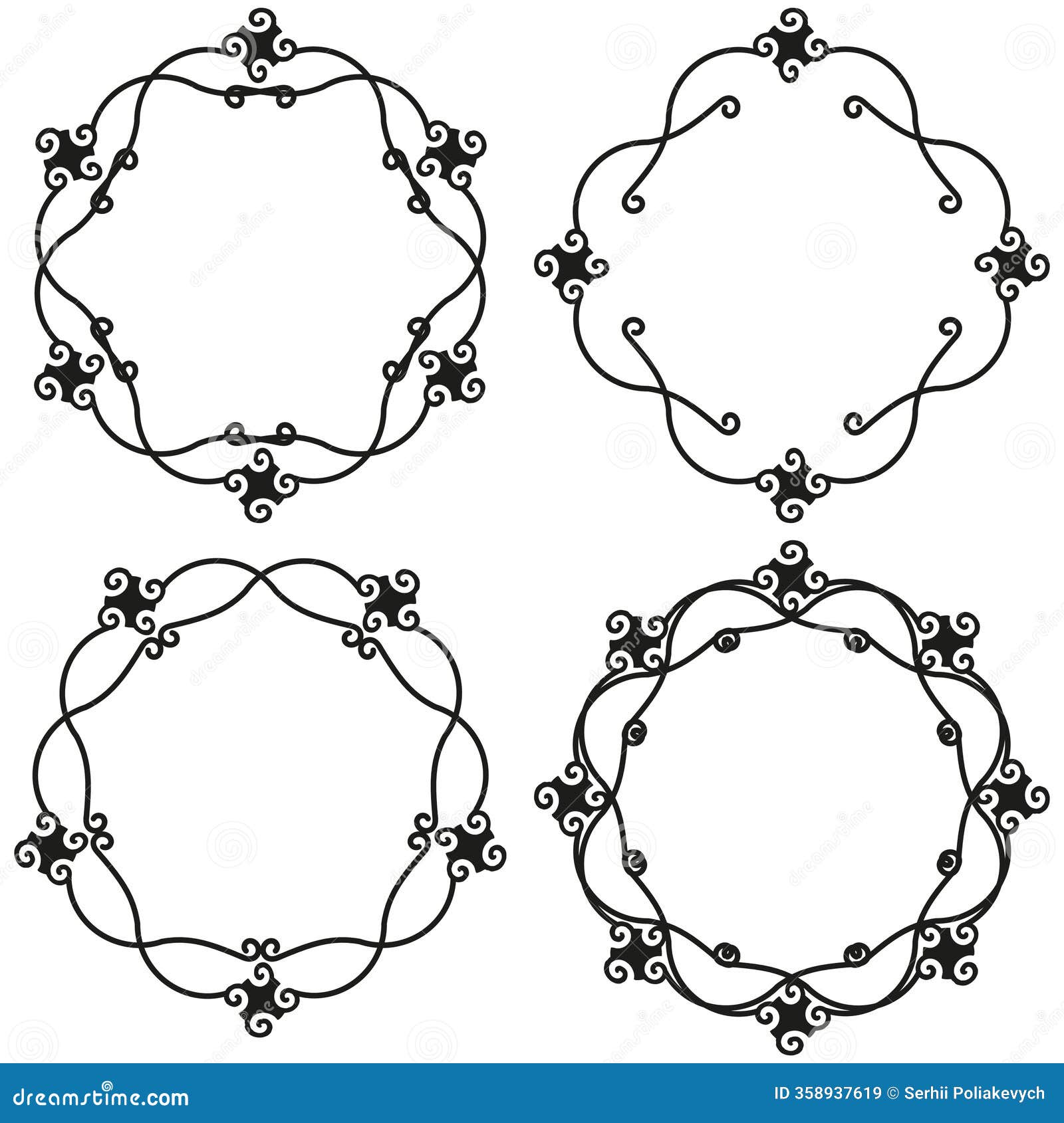 Curly Border I Royalty-Free Stock Image | CartoonDealer.com #7354072