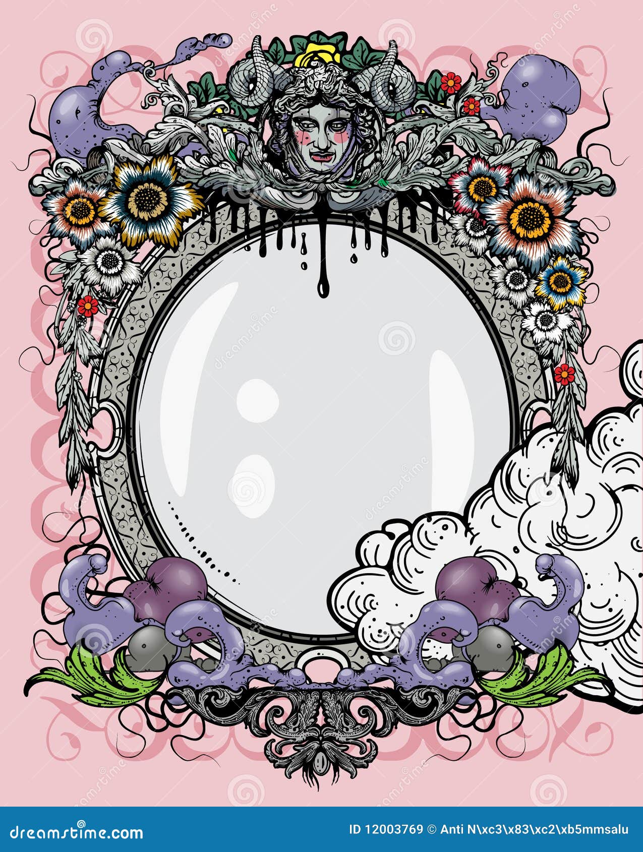 Ornate frame vector stock vector. Illustration of fashion - 12003769