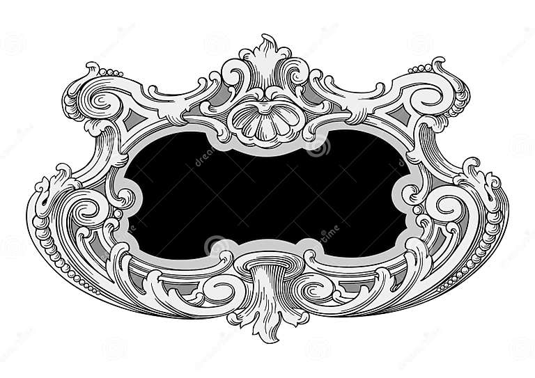 Ornate frame vector stock vector. Illustration of abstract - 8855771