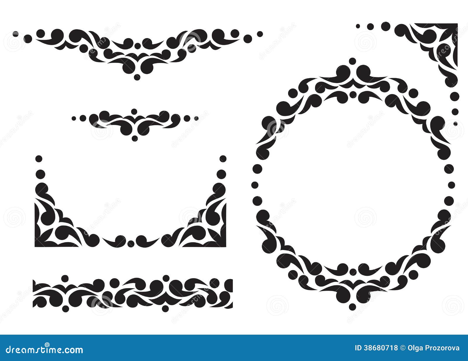 Ornate frames and borders stock vector. Illustration of swirl - 38680718