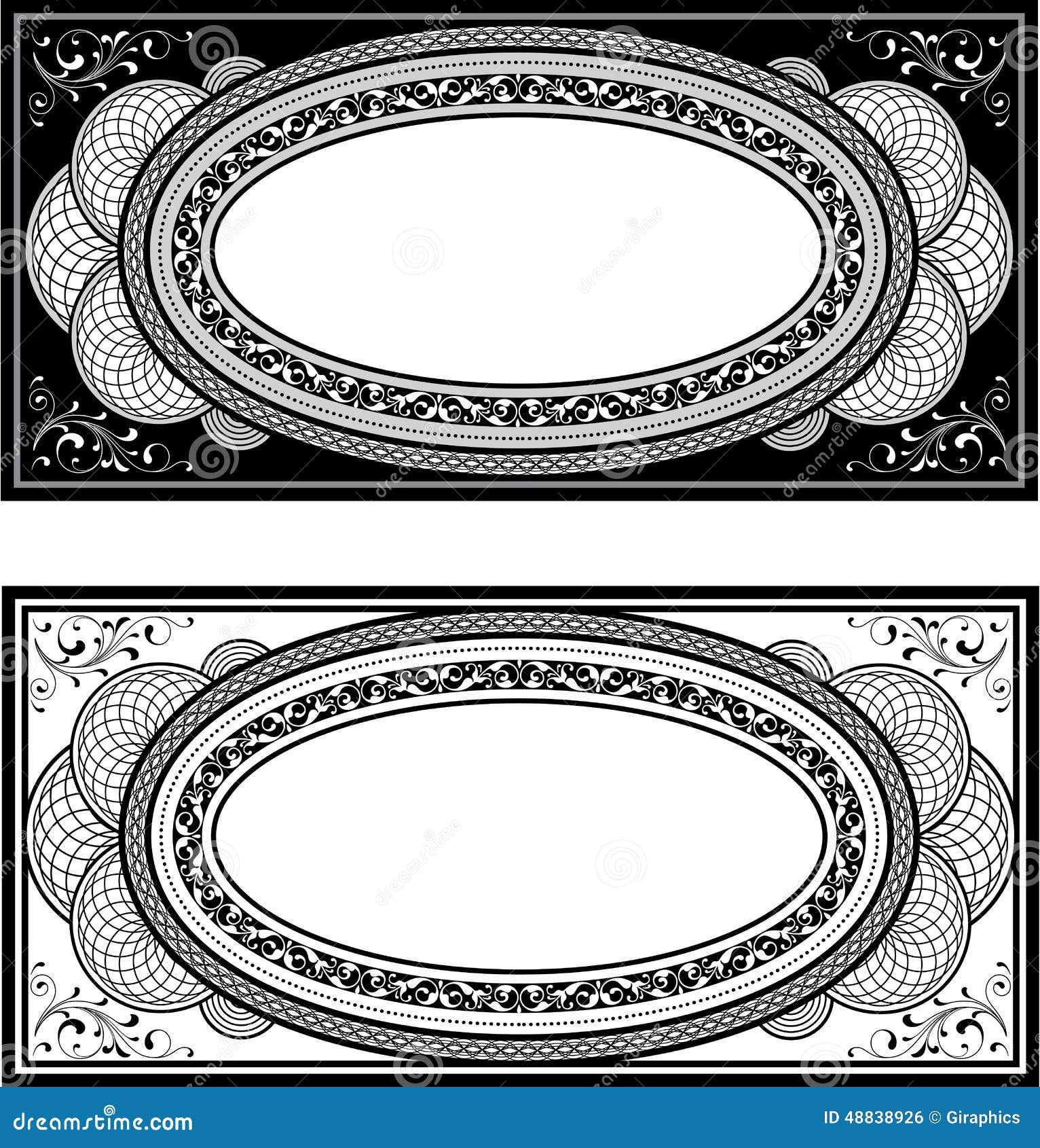 Ornate Frames stock vector. Illustration of space, vector - 48838926