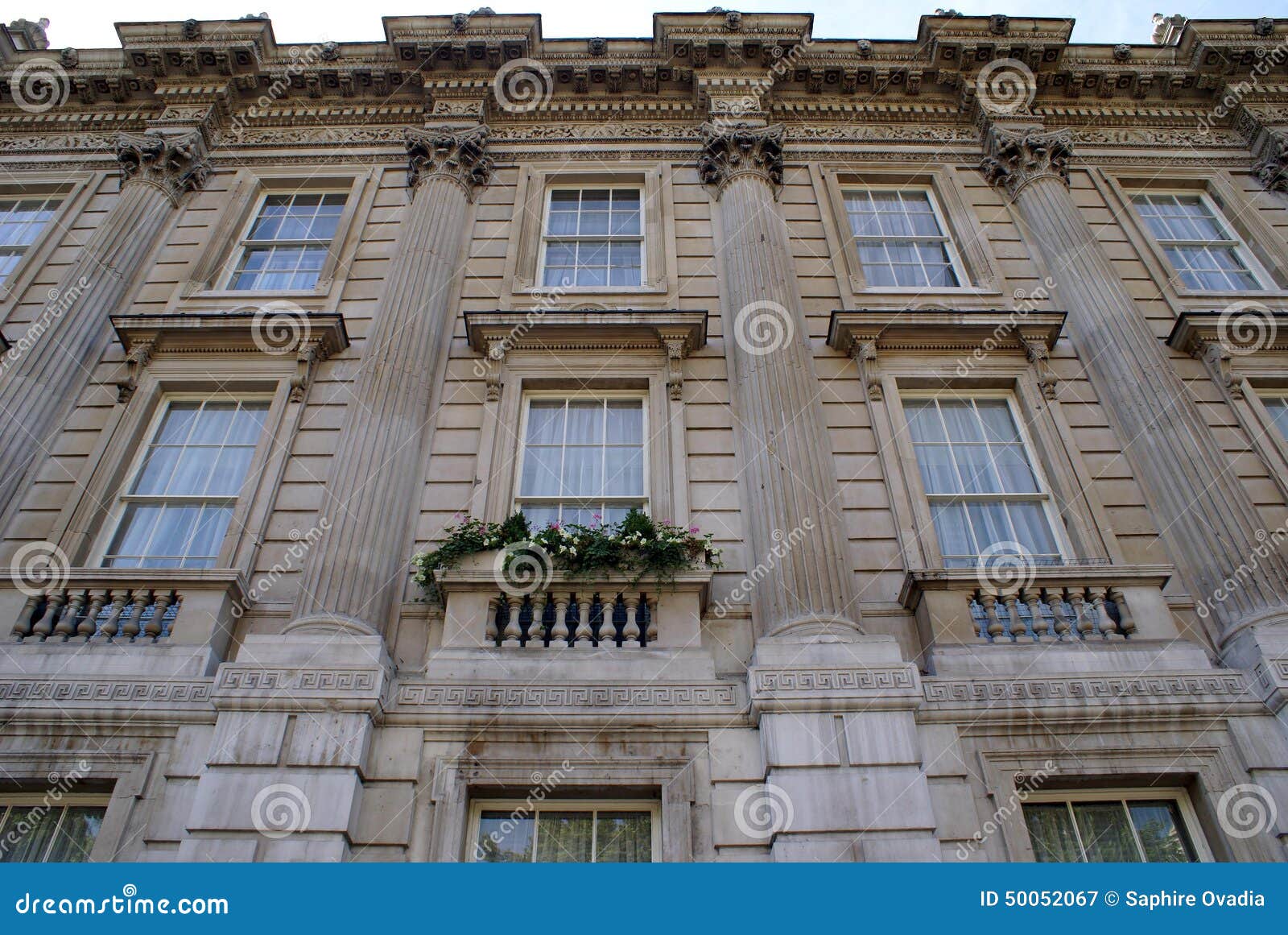 Ornate Georgian Architecture Stock Image - Image of limb, windows: 50052067