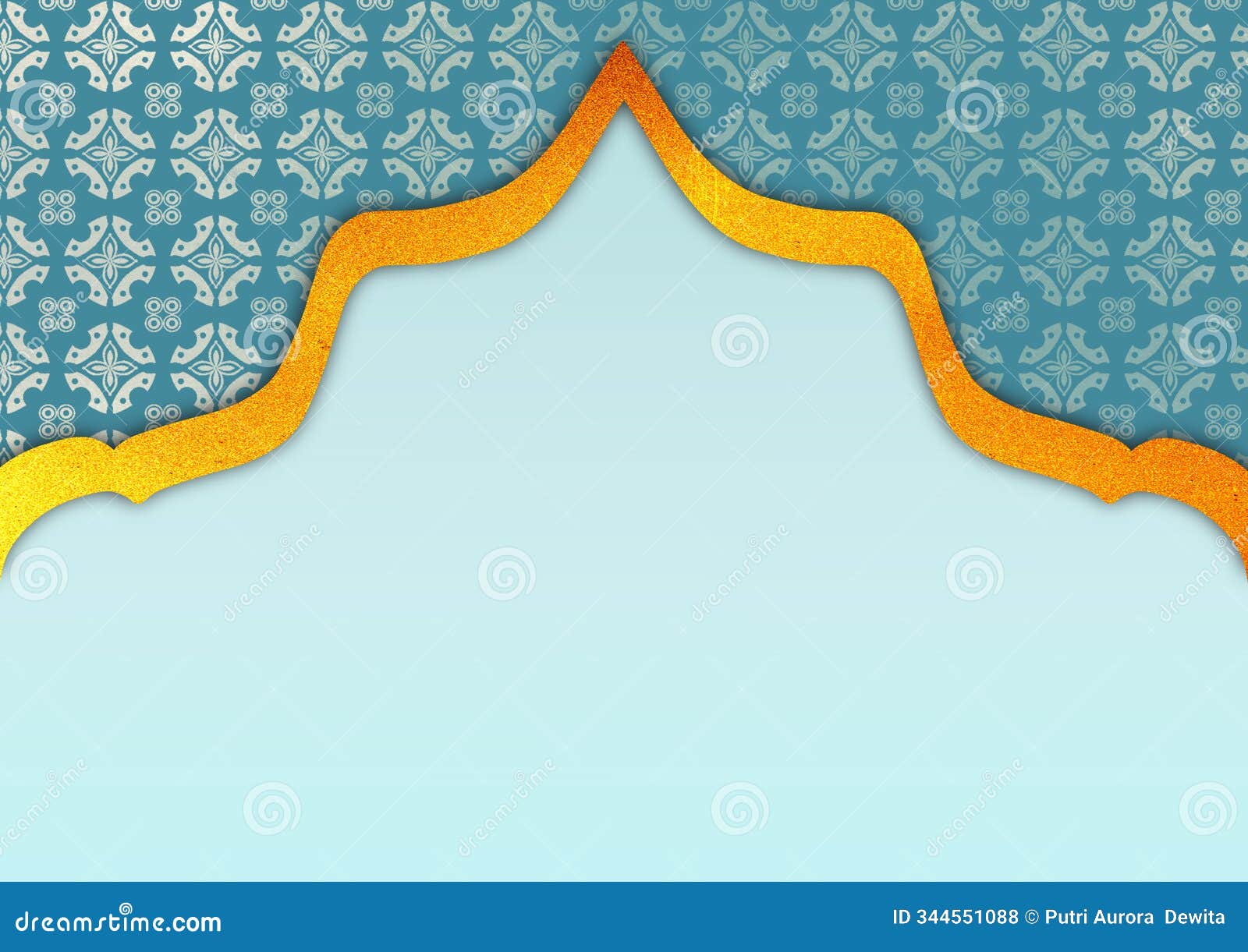 Ornate Gold and Blue Moroccan Frame Stock Photo - Image of screenshot ...