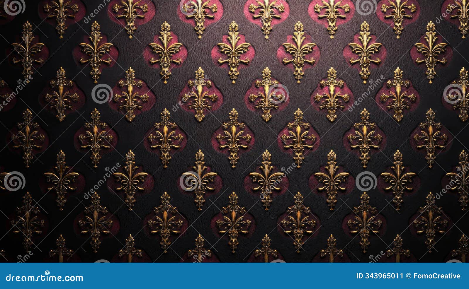 Gold Fleur-de-lys.Luxury Royal Floral Design Element. Royalty-Free ...