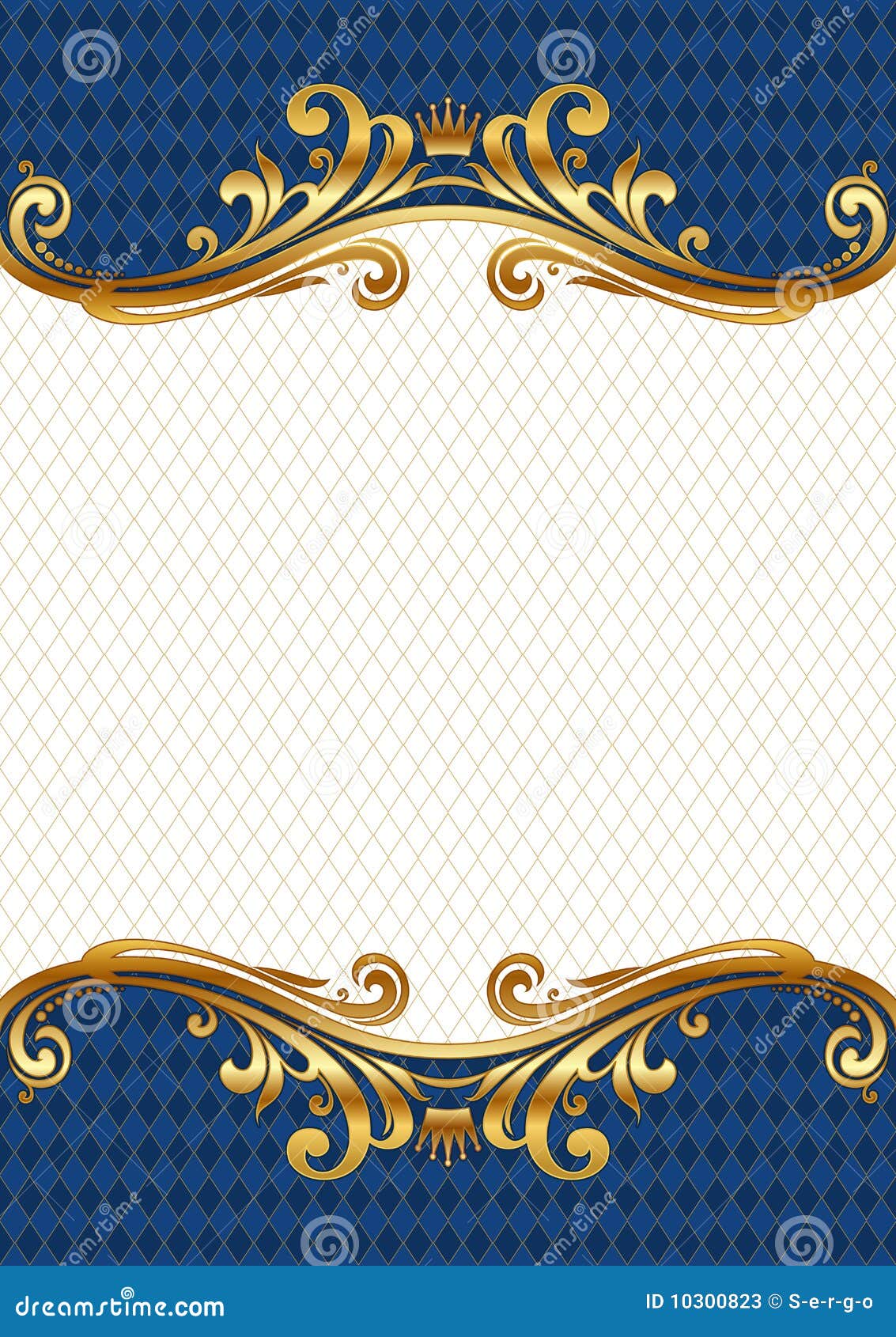 Ornate golden frame stock vector. Illustration of retro - 10300823
