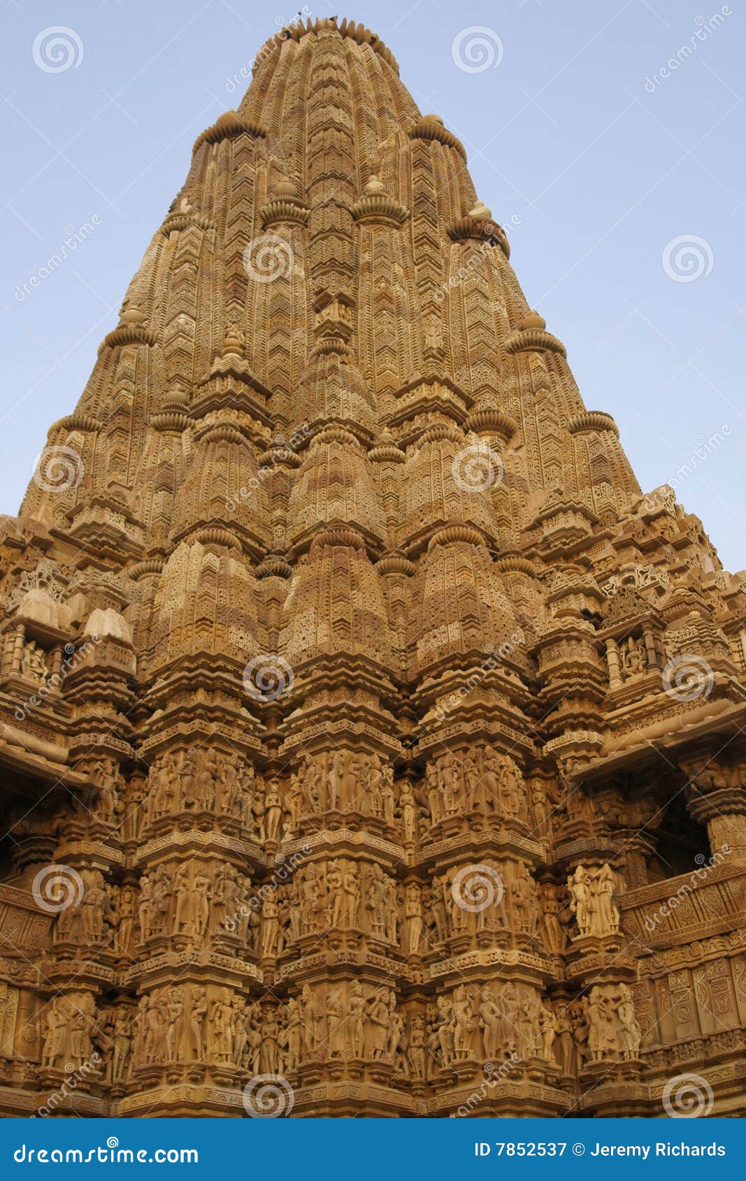 Ornate Hindu Temple stock image. Image of khajuraho, hinduism - 7852537