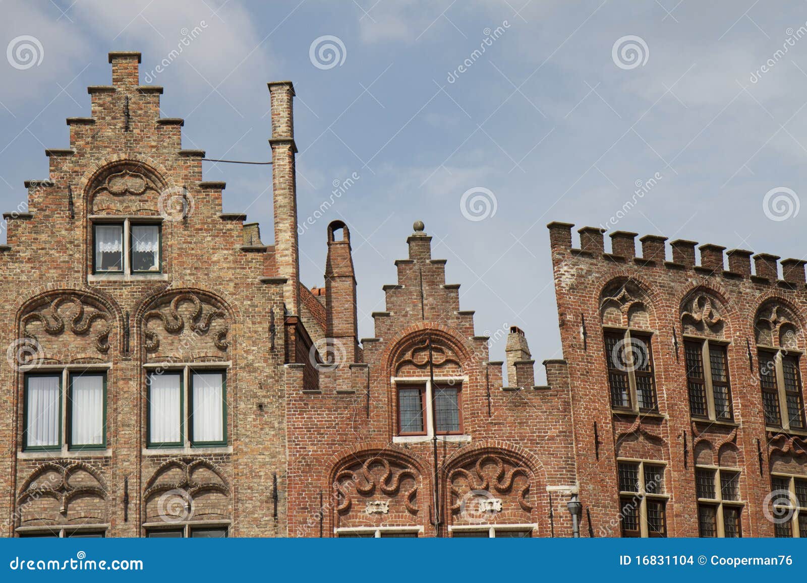 Ornate Historic Rooftops Bruges Stock Photos - Free & Royalty-Free ...