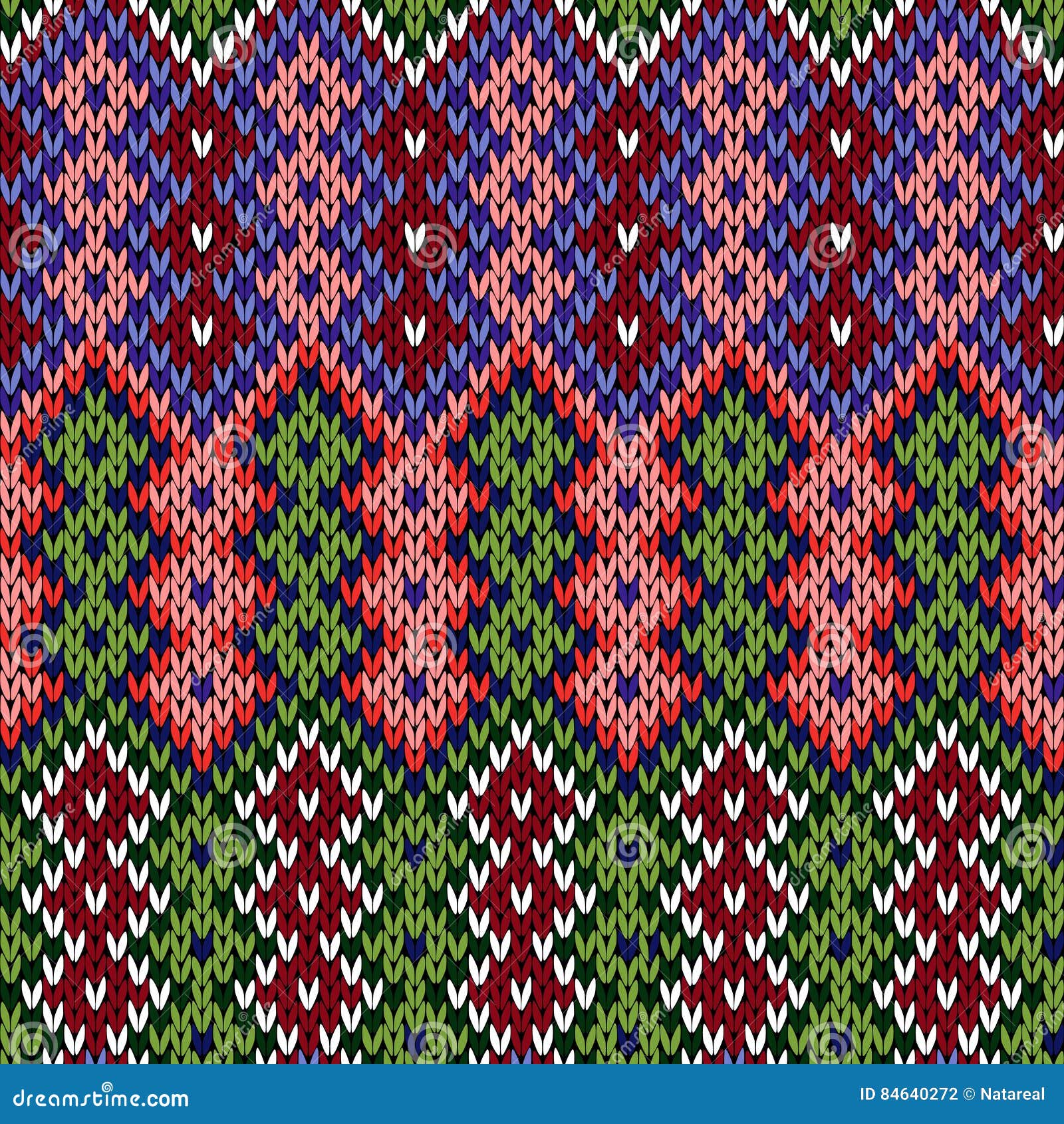 Ornate Knitted Seamless Pattern Stock Vector - Illustration of fashion ...