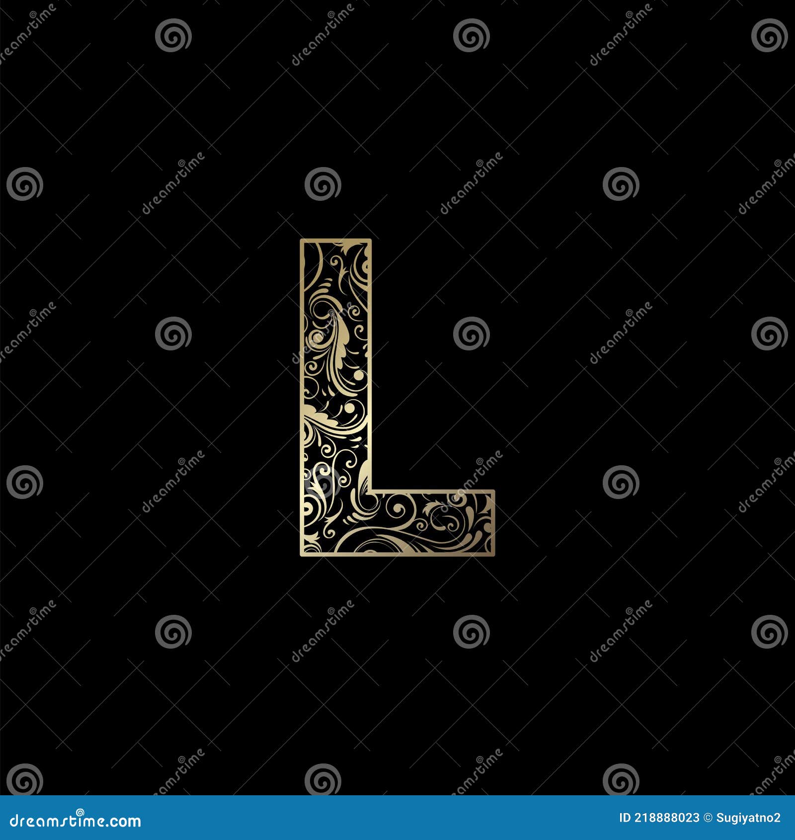 Ornate Letter L Logo Icon, Elegant Monogram Luxury Letter Logo Vector ...