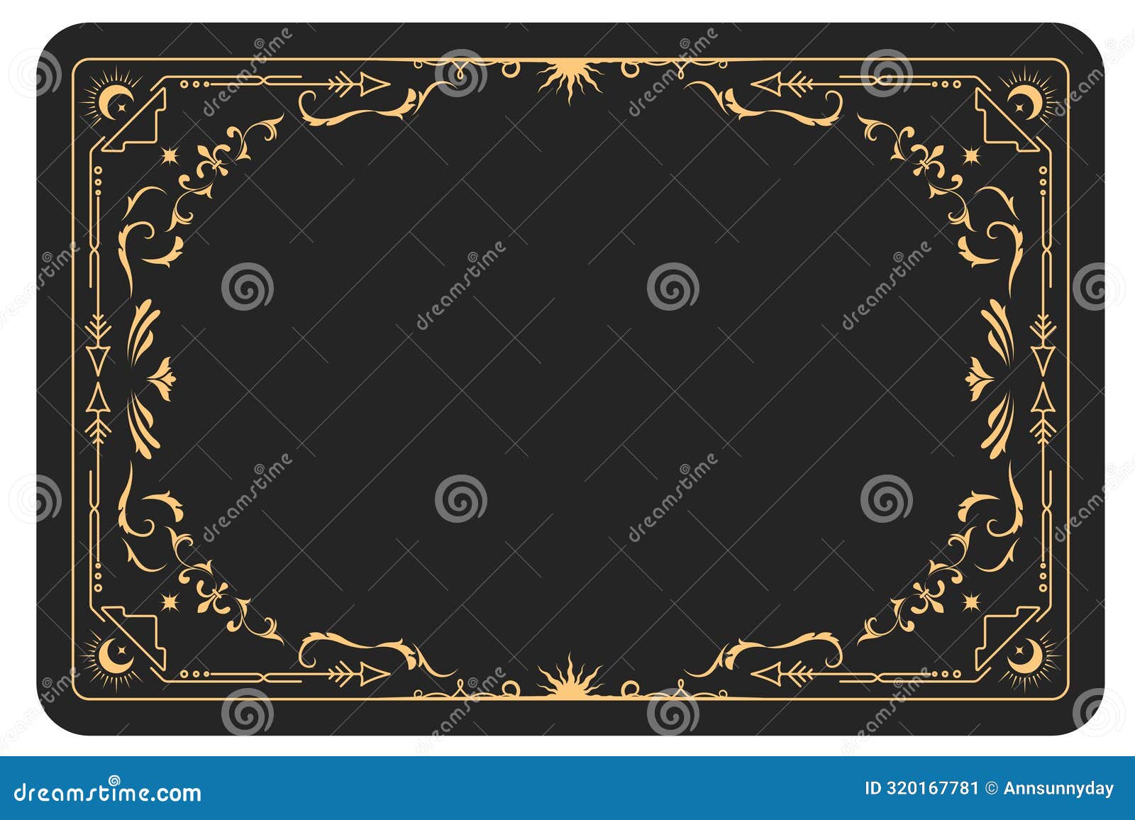Magic Frame For Design, Design Elements With Glint Vector Illustration ...