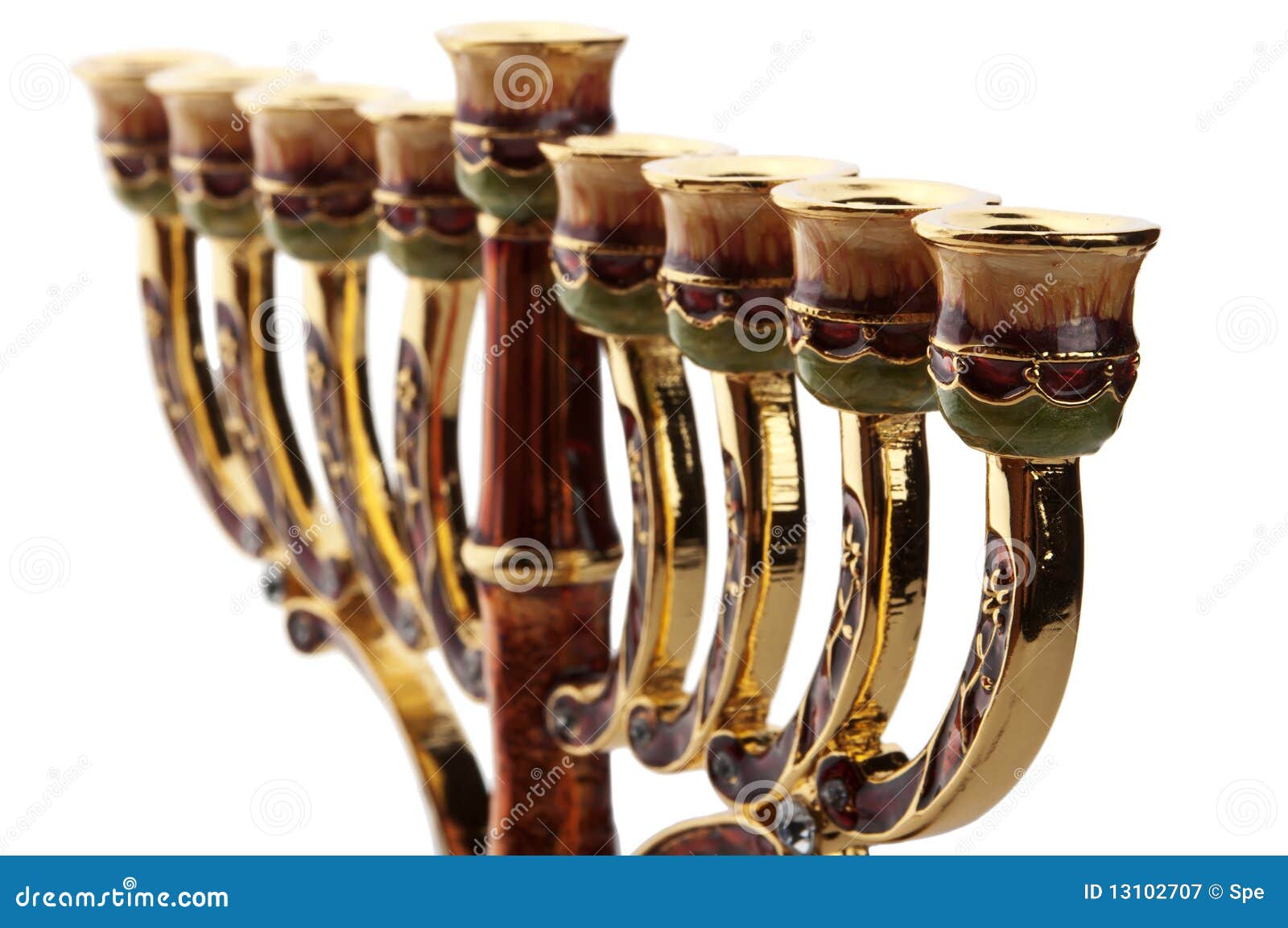Ornate menorah stock image. Image of judaism, belief - 13102707