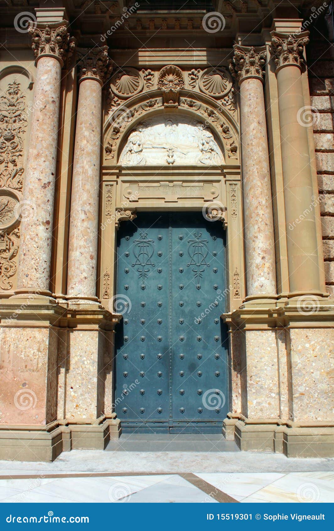 Ornate monastery door stock image. Image of craftsmanship - 15519301