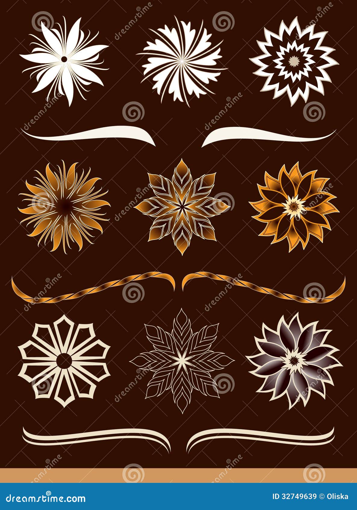 Ornate Page and Text Decorations Stock Vector - Illustration of ...