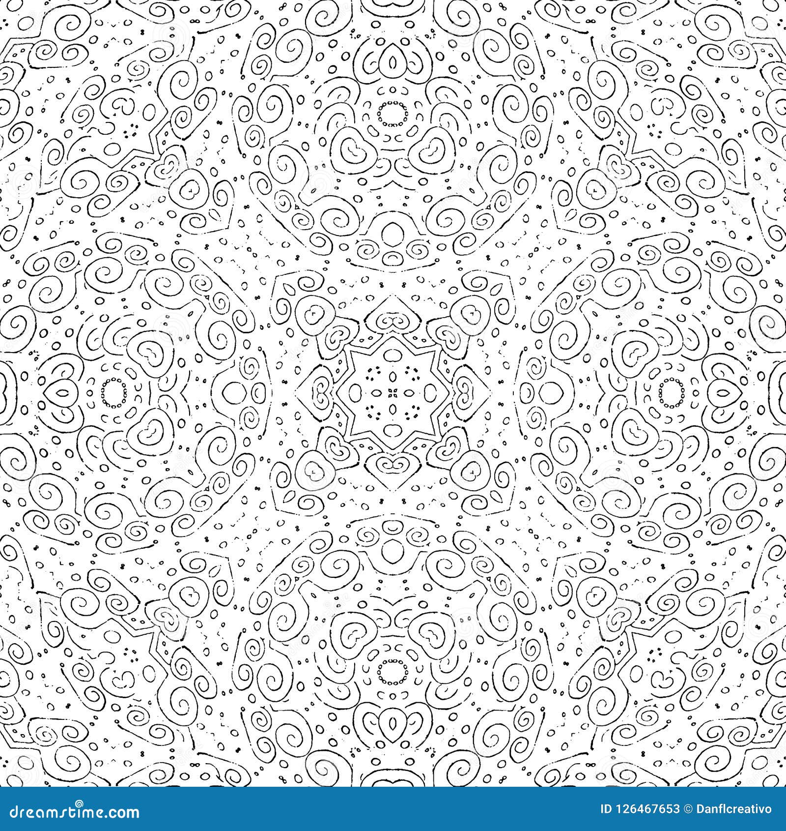 Ornate Pattern stock illustration. Illustration of bold - 126467653