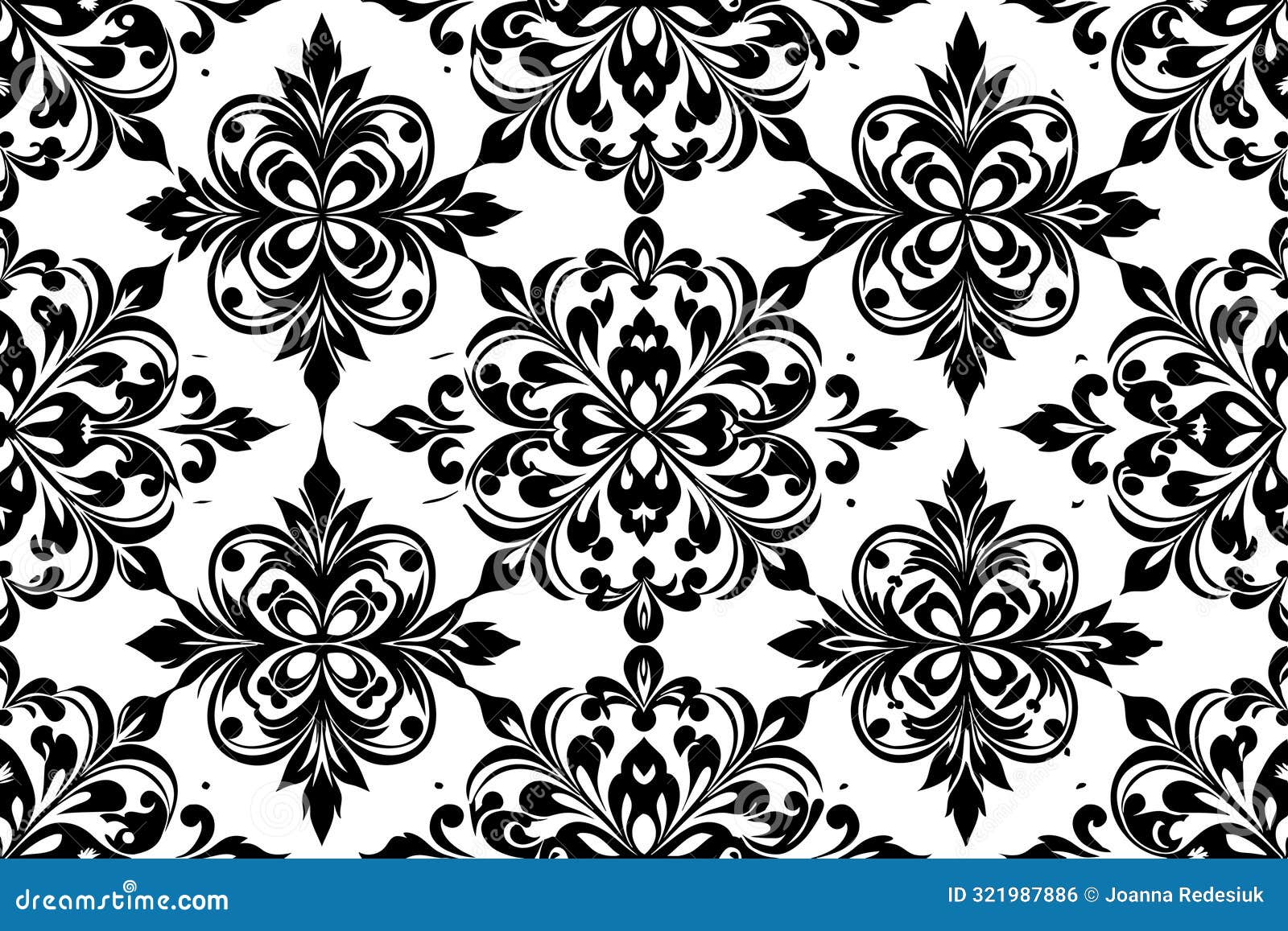 An Ornate Pattern with Intricate Swirls and Curves Forms a Symmetrical ...
