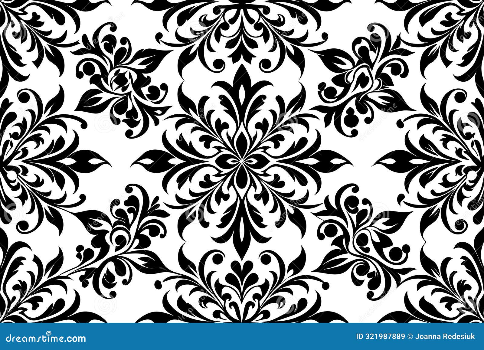 An Ornate Pattern with Intricate Swirls and Curves Forms a Symmetrical ...