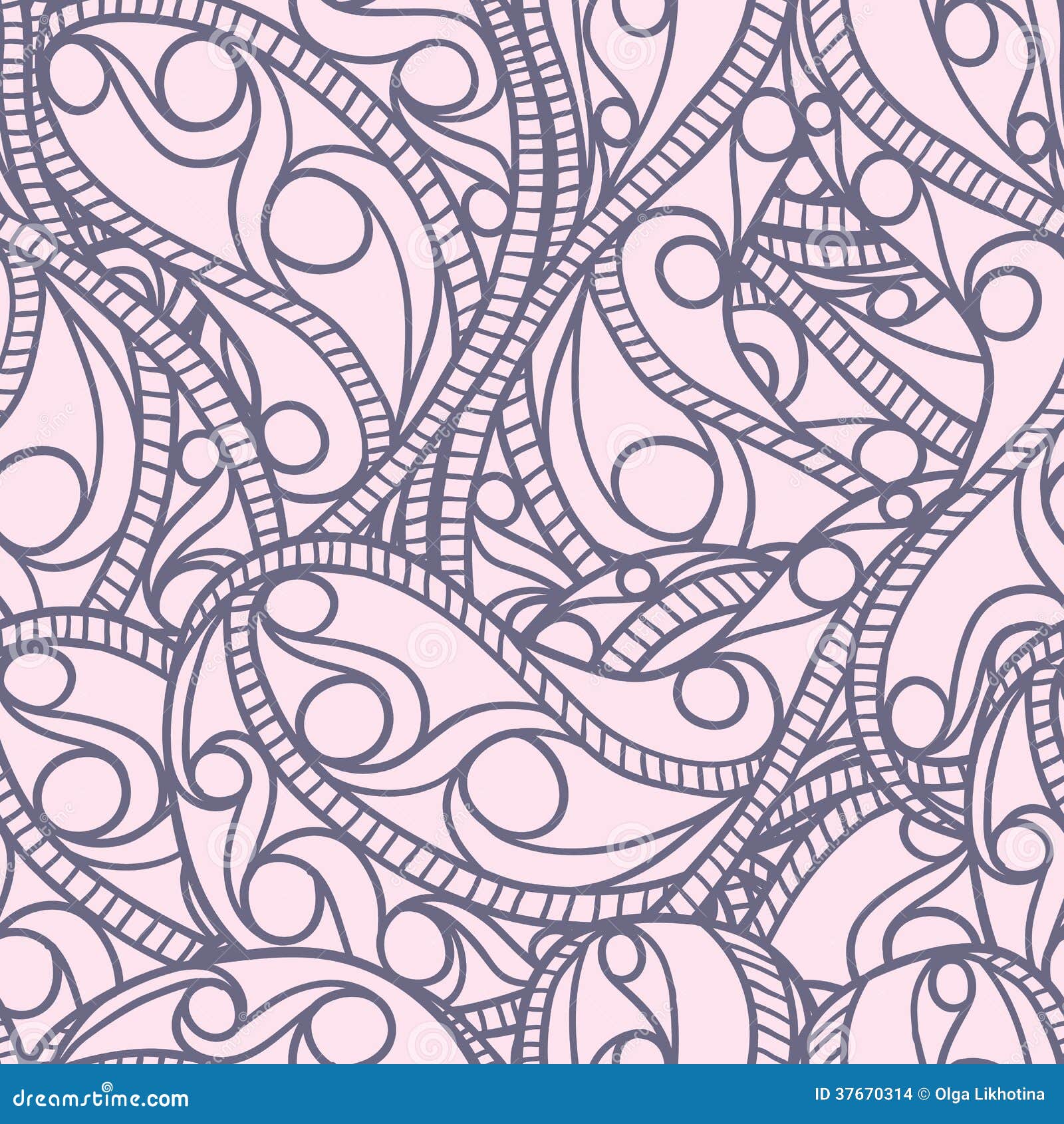 Ornate Pattern Seamless Texture. Vector Illustration/ EPS 8 Stock ...