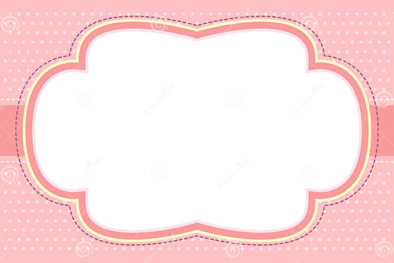 Ornate Pink Bubble Frame stock vector. Illustration of careful - 23231778