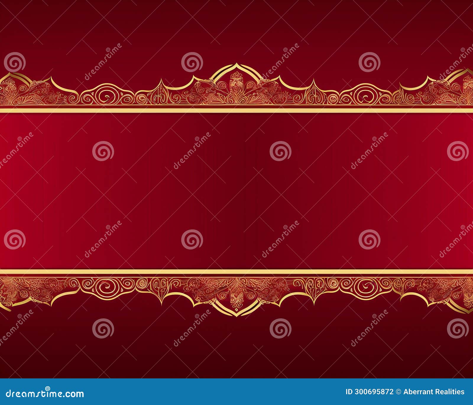 An Ornate Red and Gold Background with an Ornate Border Stock ...