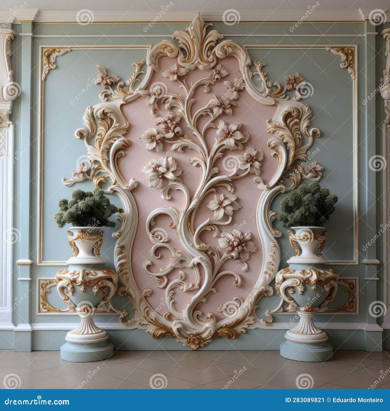 Rococo Ornate Border Vector Illustration | CartoonDealer.com #50047456