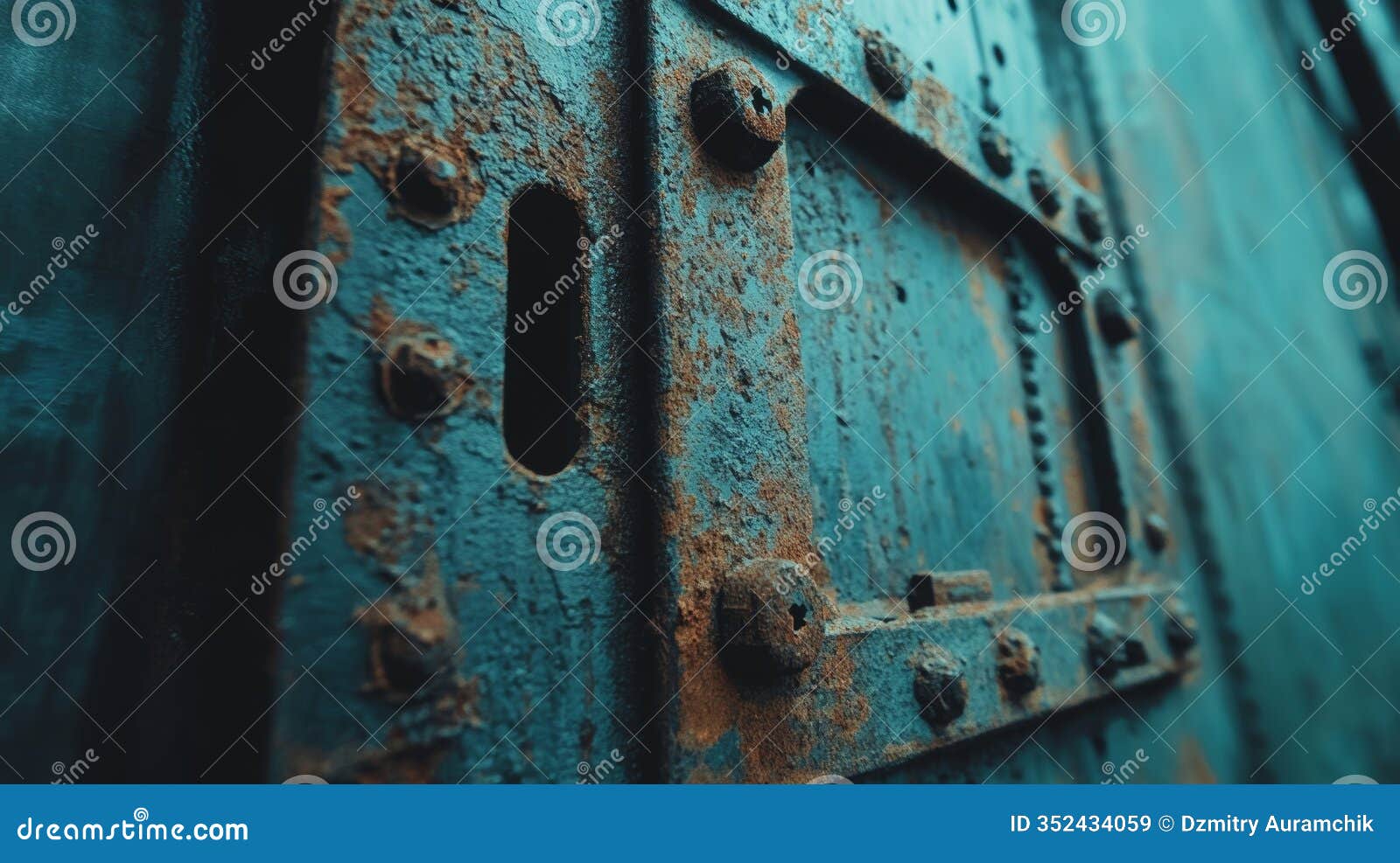 Ornate Rust Marks on an Old Metal Surface Stock Image - Image of ...